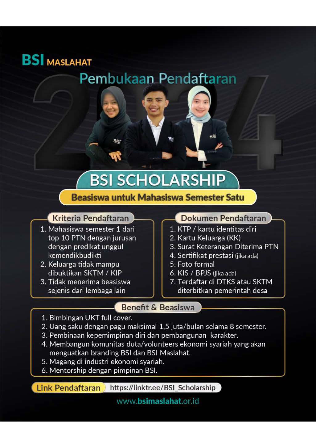 TAWARAN BEASISWA BSI: SKEMA DHUAFA - Direktorat Akademik